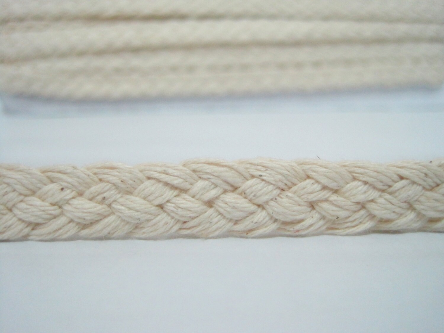 5 yards 100% Cotton Braided Trim Cotton Trims Unbleached