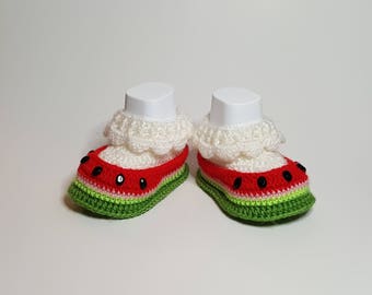 Watermelon booties | Etsy