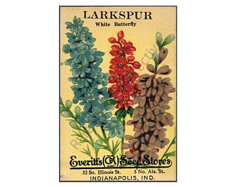 Seed packet sticker | Etsy