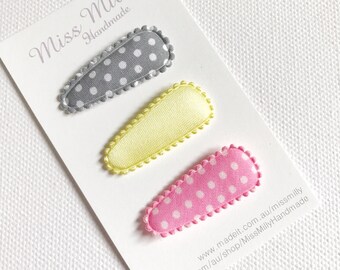 Items similar to Infant Clips / Baby Snap Clips / Girls PIPPA Six Pack ...