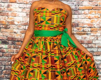 African fabric dress | Etsy