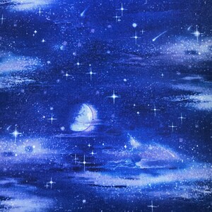Starry night fabric | Etsy