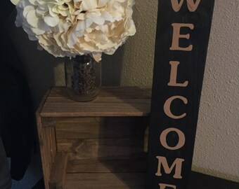Vertical welcome sign | Etsy
