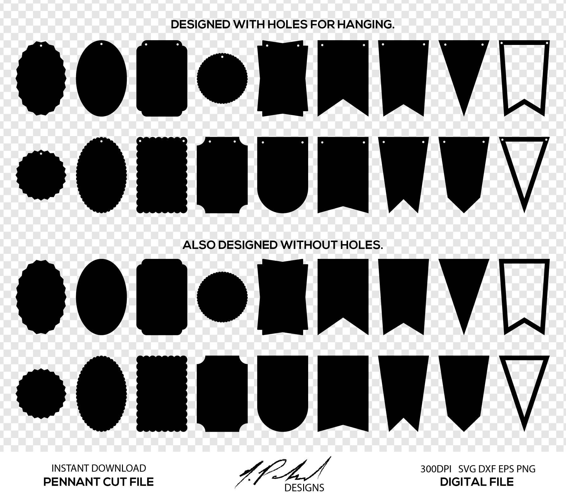 Banderín Digital corte archivos - archivos - banderín SVG - Digital ...