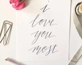 Calligraphy quote | Etsy