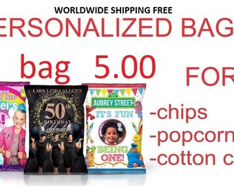 Graduation chip bags | Etsy