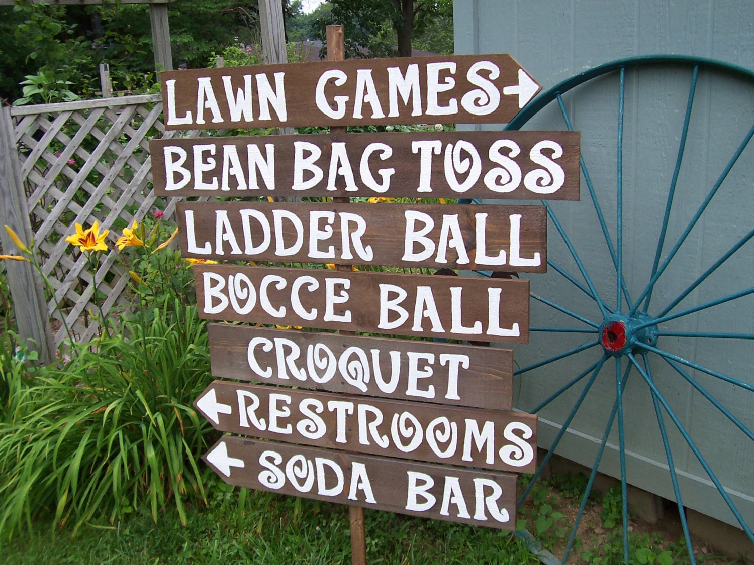 Back Yard Cute Decoration Signs