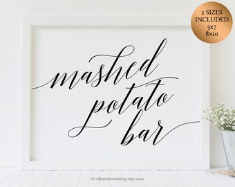 Potato bar sign | Etsy