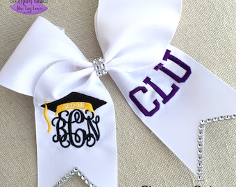 Graduation cap bow | Etsy