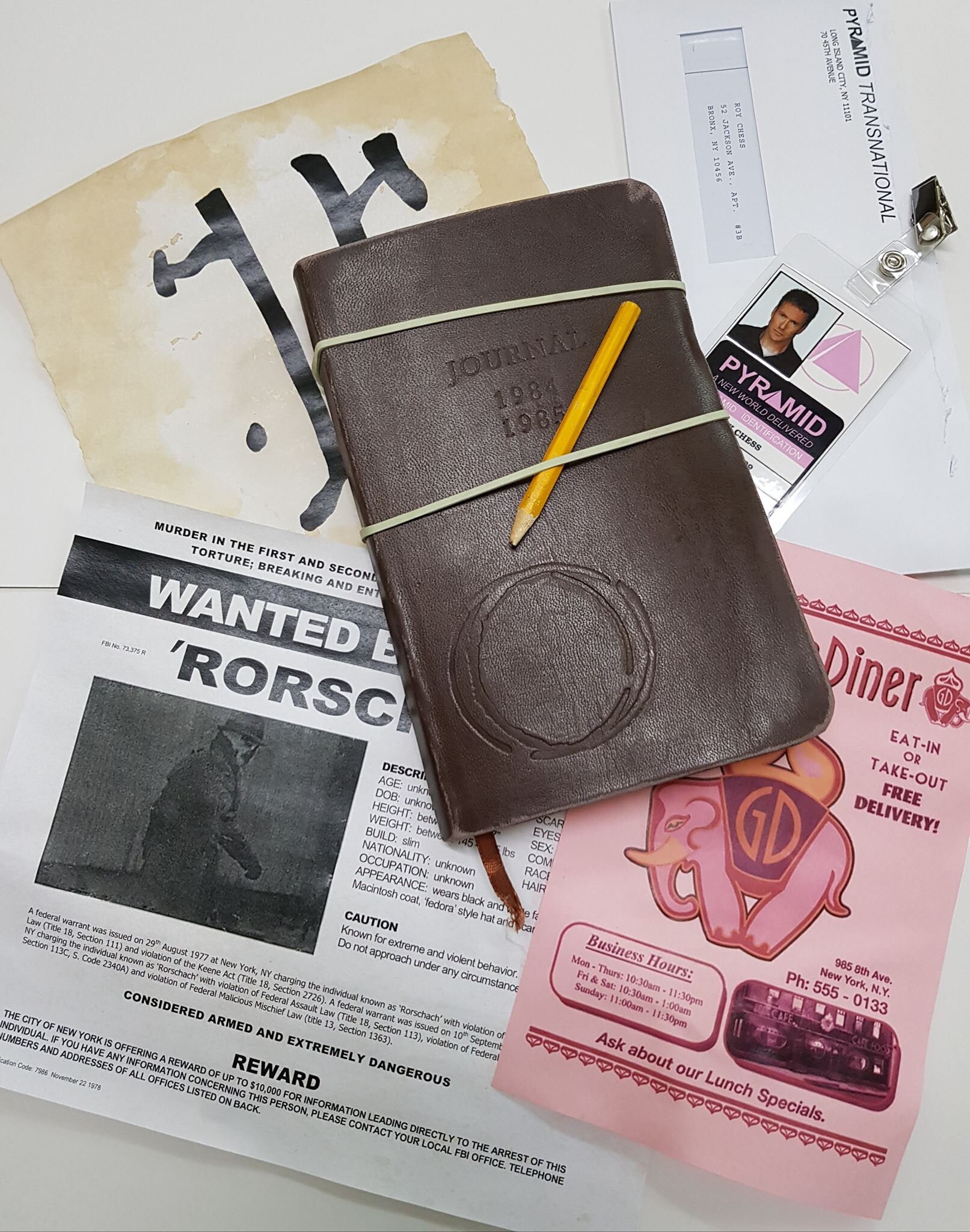 Rorschach's Journal Prop Replica