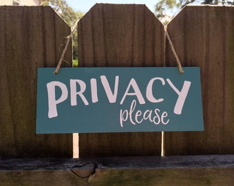 Do Not Disturb Privacy Please Door Hanger Blush Rose