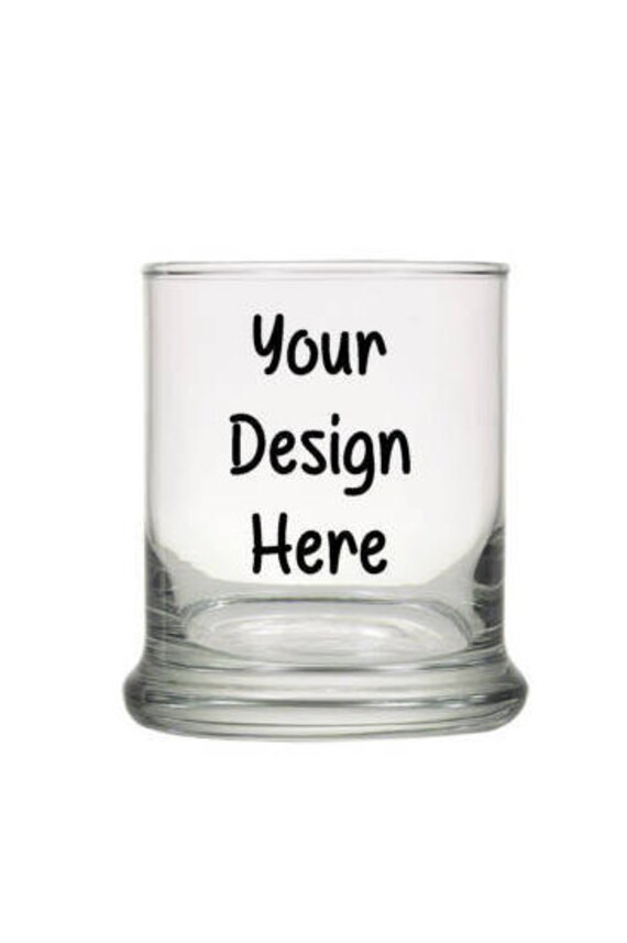 Custom Rocks Glass Design your own Rocks Glass Whiskey