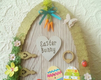 Easter bunny door decoration