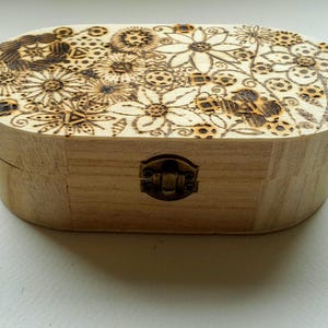 Pyrography box | Etsy