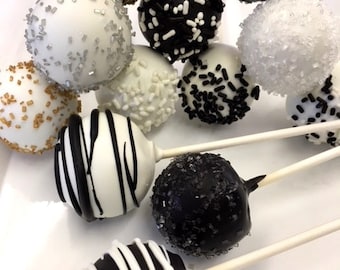 Silver cake pops | Etsy