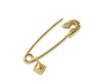 Little silver plate or gold plate Safety Pins fancy tiny pin