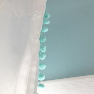 Mint green valance | Etsy