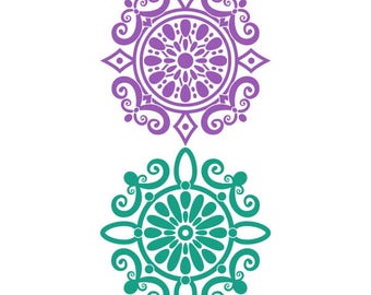 Medallion decal | Etsy