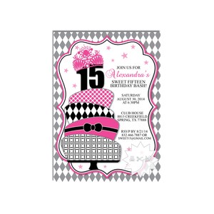 Sweet 15 invitation | Etsy
