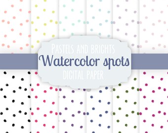 Confetti Digital Paper Set Throw Some Confetti Colorful