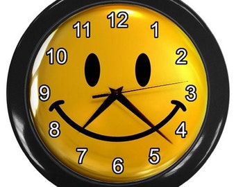 Smiley face clock | Etsy