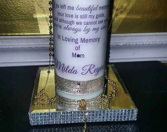 Memorial candle | Etsy