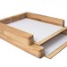 Wooden paper tray 3 stages Wooden paper holder Stacked