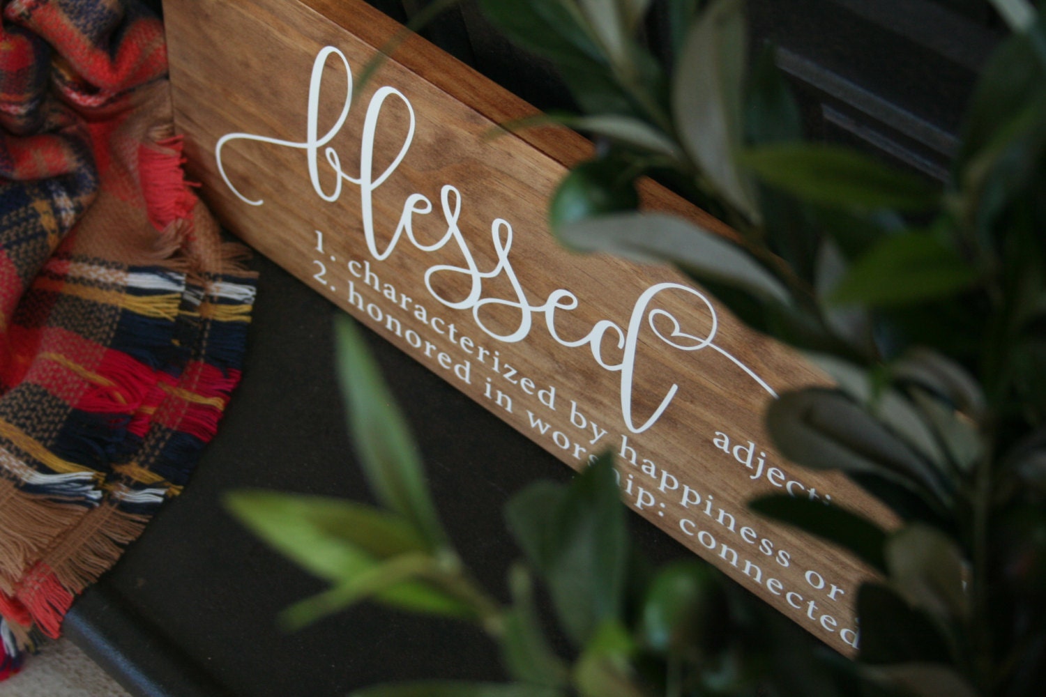 Blessed Sign Blessed Definition Sign Rustic Wood Sign Wood Blessed Sign Blessed Definition Sign Rustic Wood Sign Wood