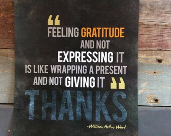 Gratitude poster | Etsy