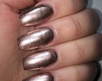 Rose gold nails | Etsy