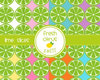 Lime digital paper | Etsy