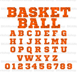 Basketball letters | Etsy