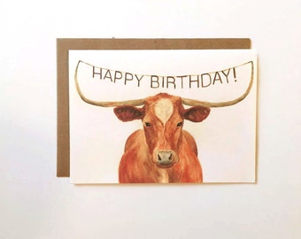 Longhorn | Etsy