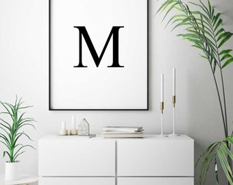 Letter m print | Etsy