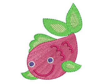 Fish embroidery | Etsy