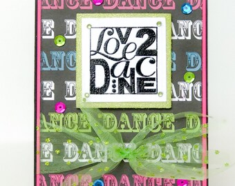 Dance recital card | Etsy
