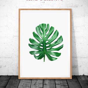 Monstera print | Etsy