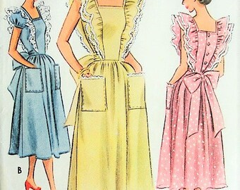 Ruffle pinafore | Etsy