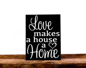 Love makes a house | Etsy