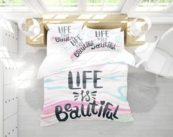 Quote bedding | Etsy