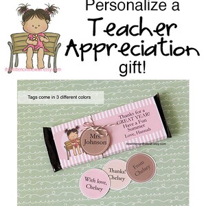 Teacher candy tags | Etsy
