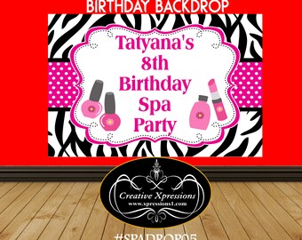 Spa birthday party | Etsy