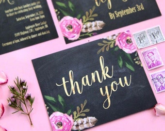 Thank You Cards | Etsy