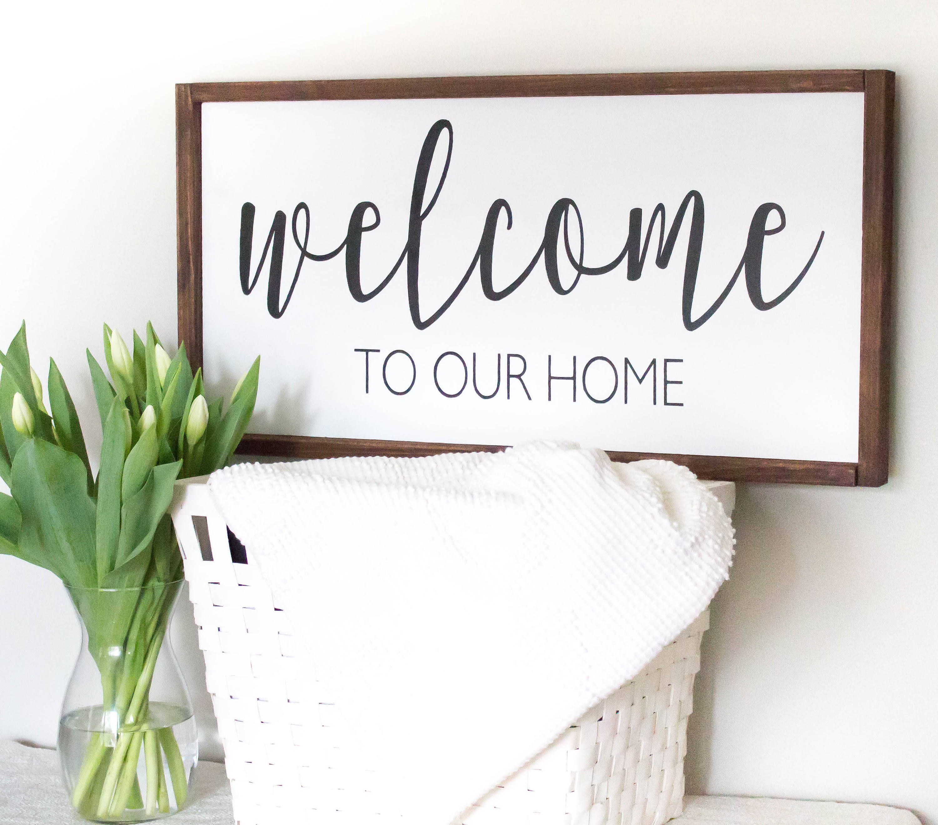 Welcome Sign Welcome To Our Home Welcome Wood Sign