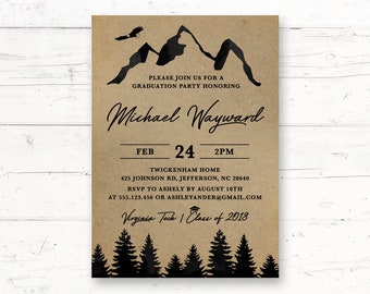 Hiking invitation | Etsy