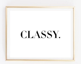 Classy wall art | Etsy