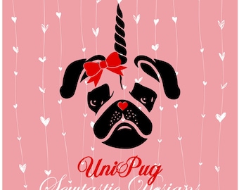 Pug svg | Etsy