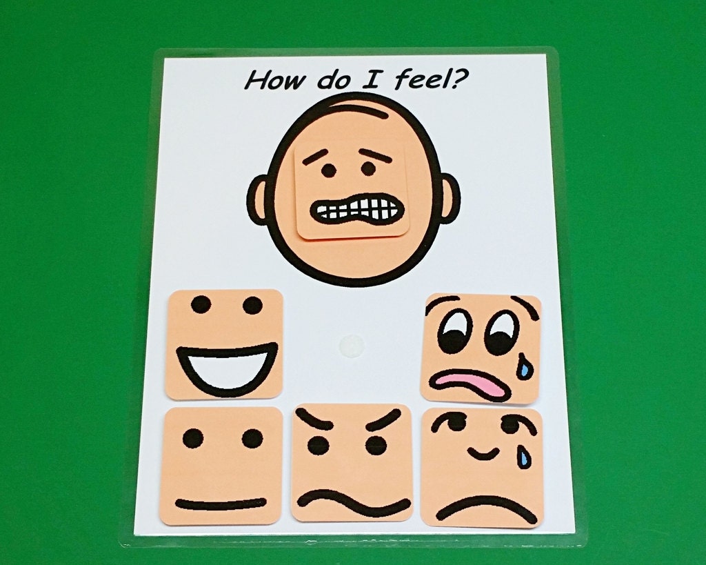 How Do I Feel Interactive Board Autism PCS and ABA Visual