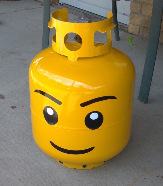 Items similar to Building Block Head Grill Propane Tank Kit on Etsy