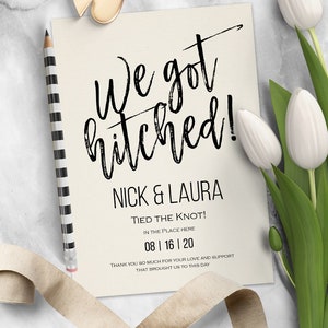 We got hitched | Etsy